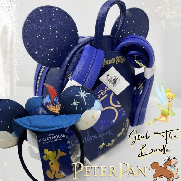 Disney | Bags | Disney Peter Pan Anniversary Birthday Backpack Limited ...